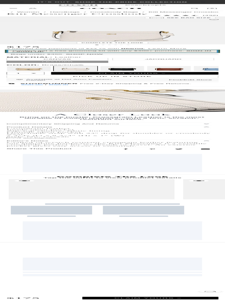 COACH® Kitt Messenger Crossbody | PDF