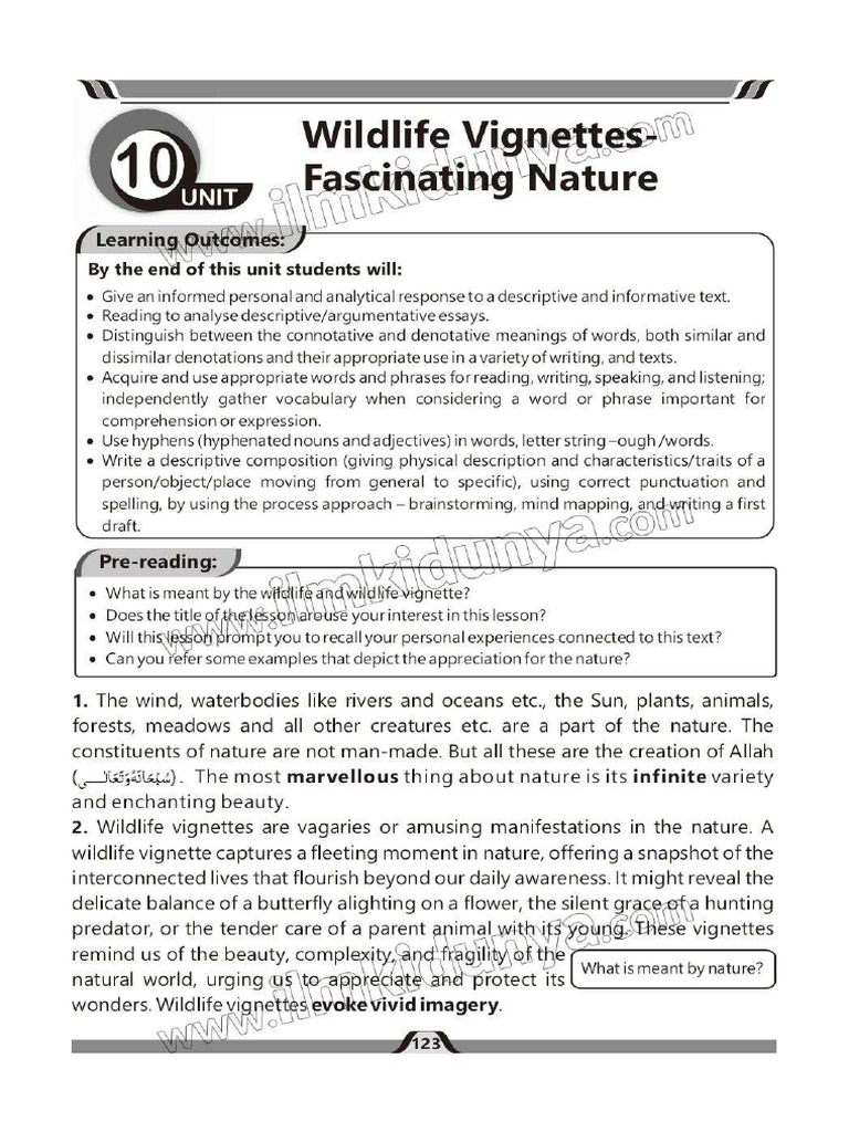 9th English Chapter 10 | PDF