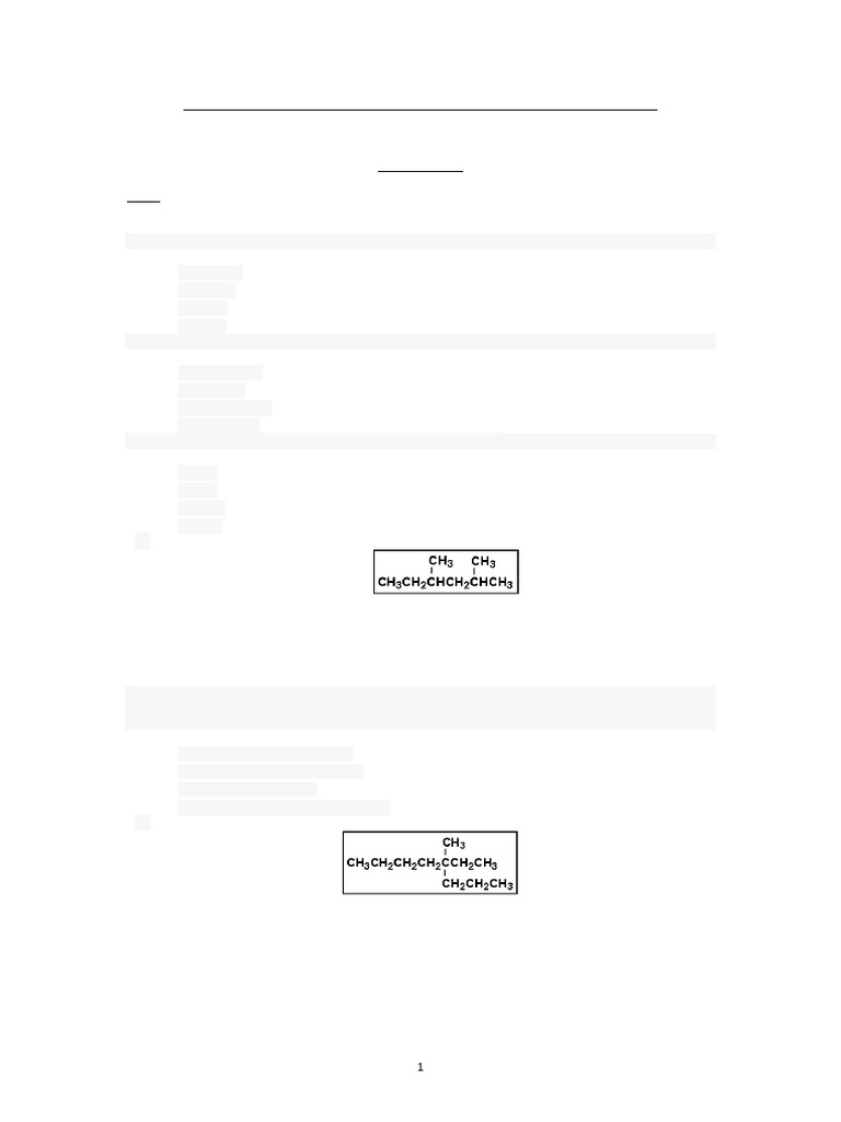Organic Chemistry Practice Test 1 | PDF | Alkene | Hydrocarbons