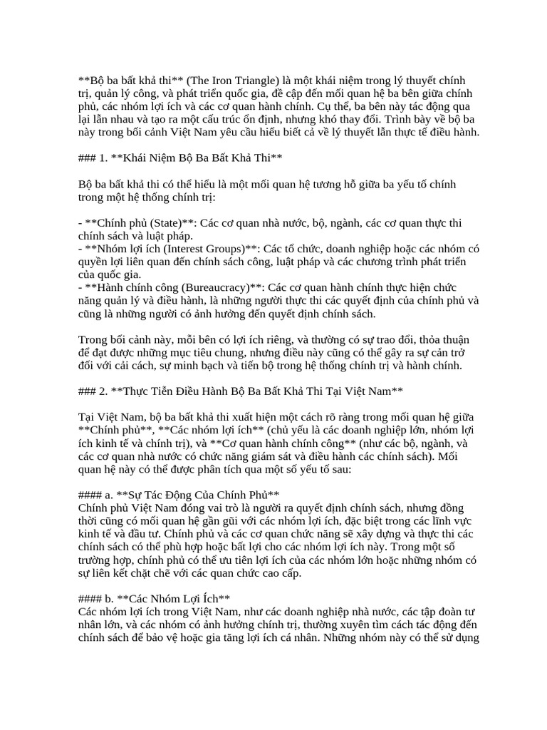 Bộ Ba Bất Khả Thi NHI | PDF