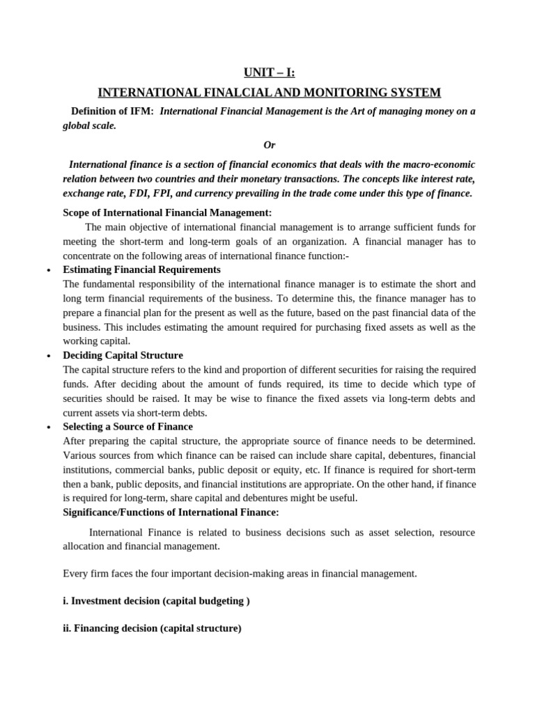 IFM-1,2&3 | PDF | Foreign Exchange Market | Futures Contract