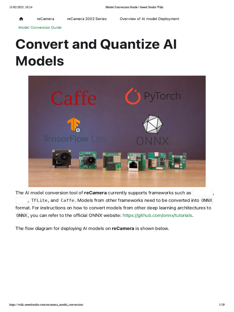 Model Conversion Guide _ Seeed Studio Wiki | PDF | Parameter (Computer Programming ...