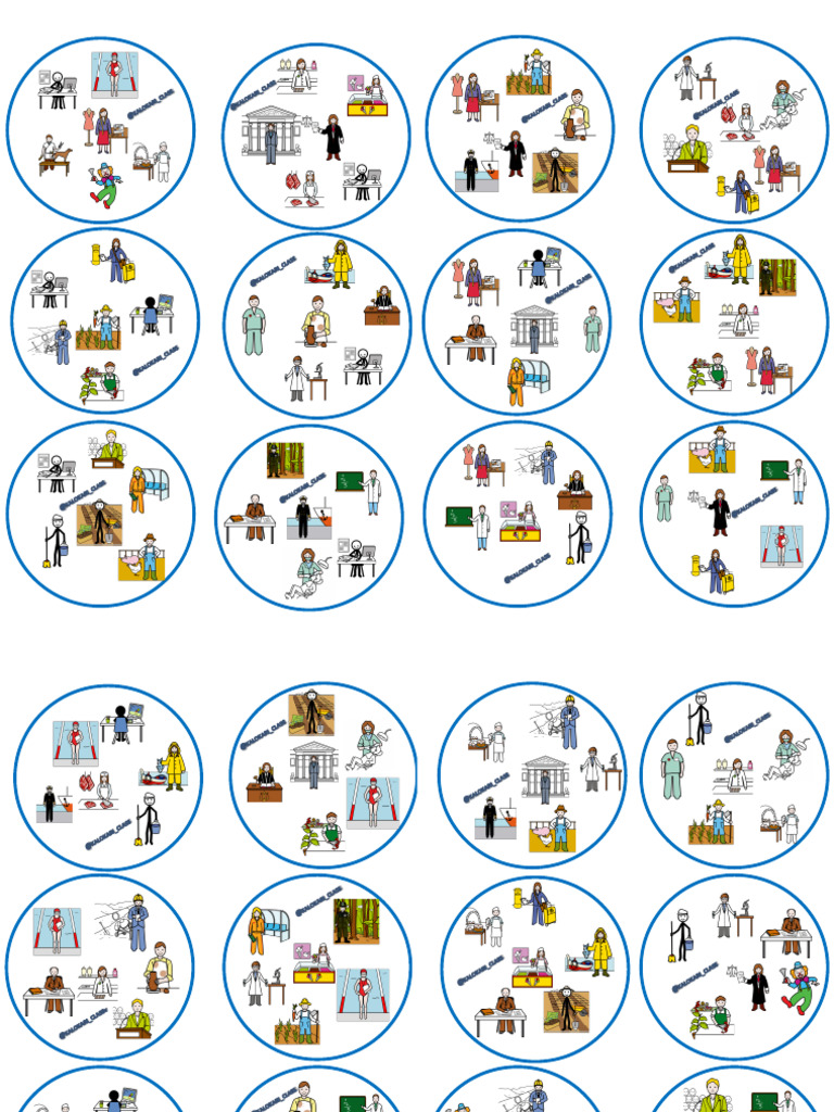 Dobble Profesiones | PDF