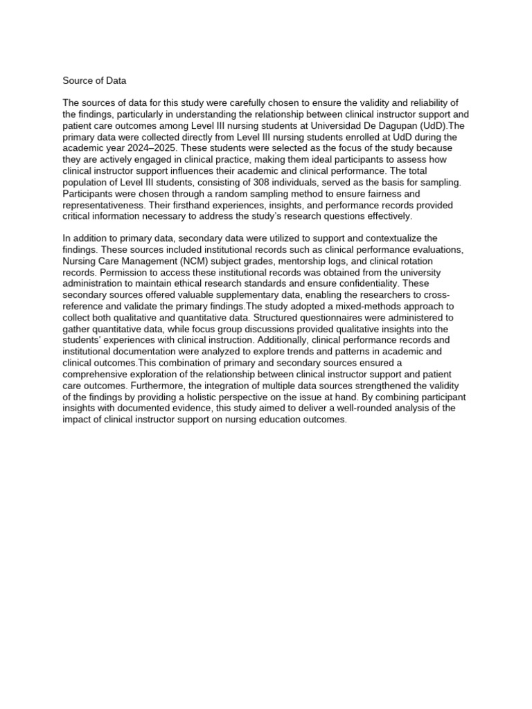 Source of Data HAHA | PDF | Focus Group | Data