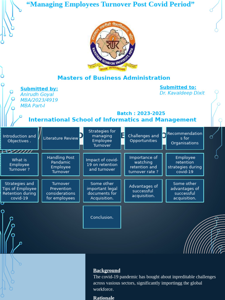 On Managing Employee Turnover | PDF | Mergers And Acquisitions | Employee Retention