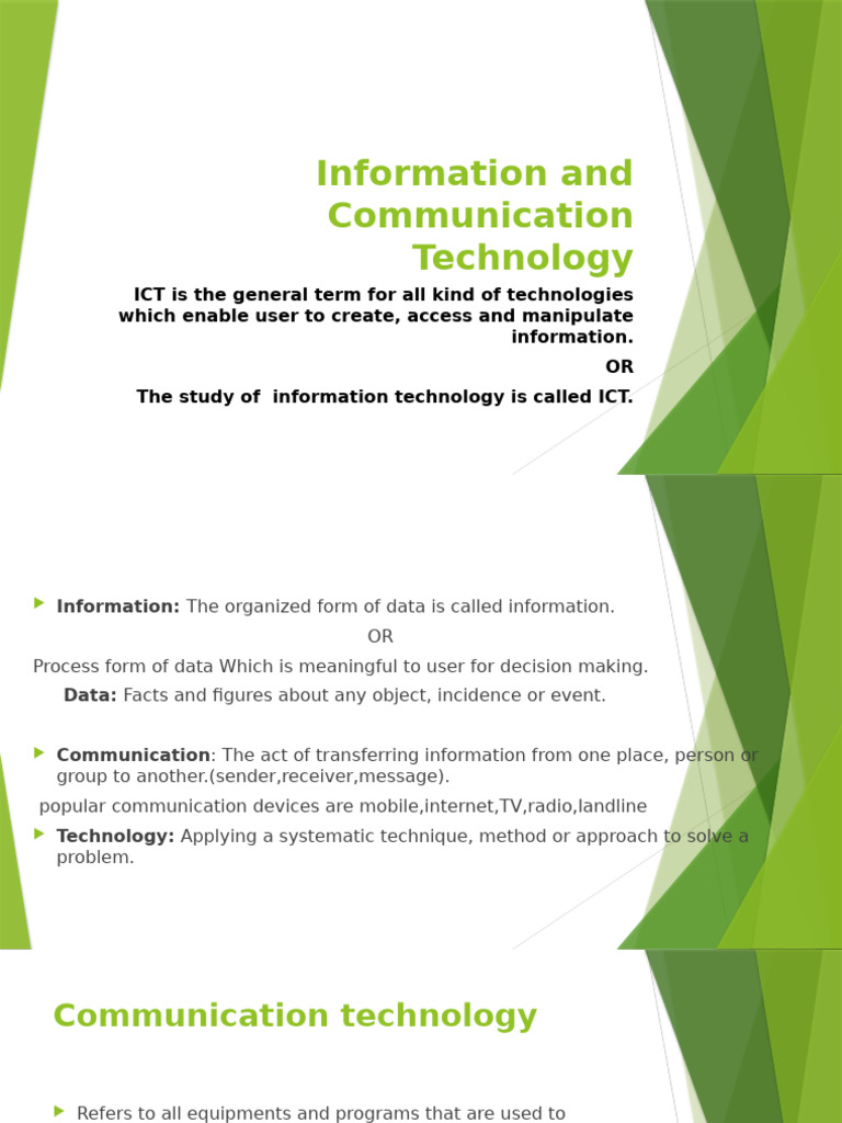 Information and Communication Technology | PDF | World Wide Web ...