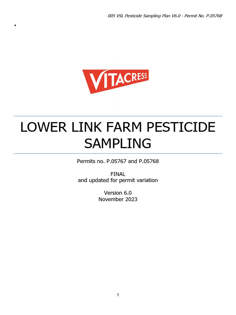 005 VSL Pest Plan V6.0 Updated 2024 - 02 - 21 | PDF | Pesticide ...