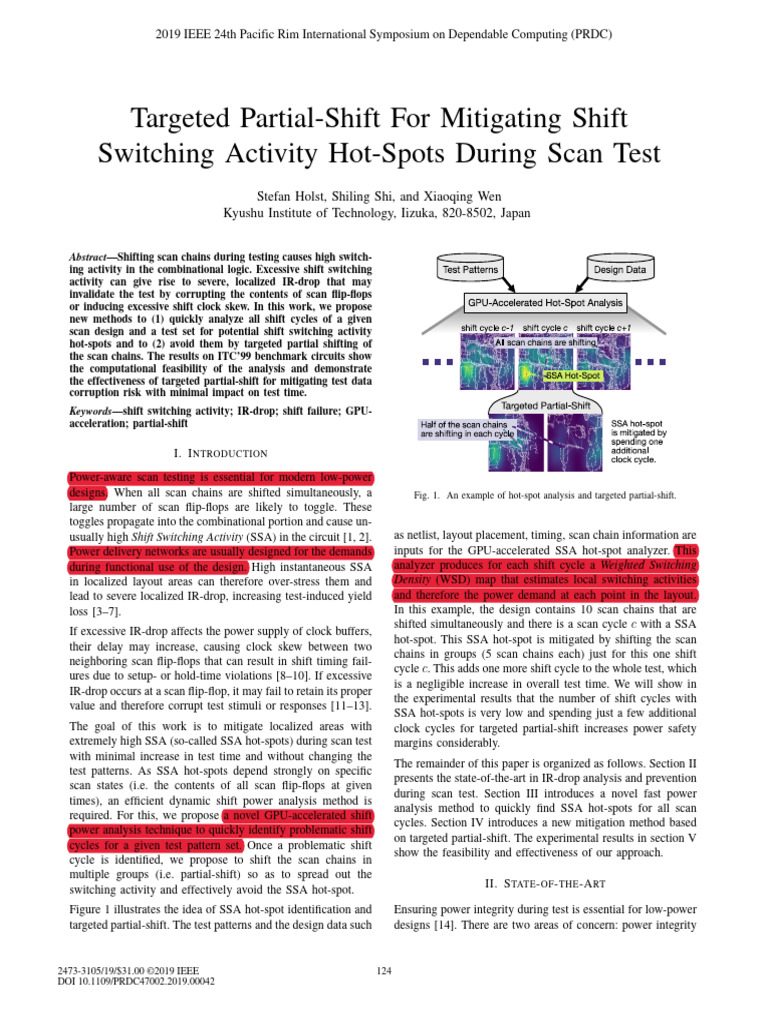Targeted Partial-Shift For Mitigating Shift Switching Activity Hot ...