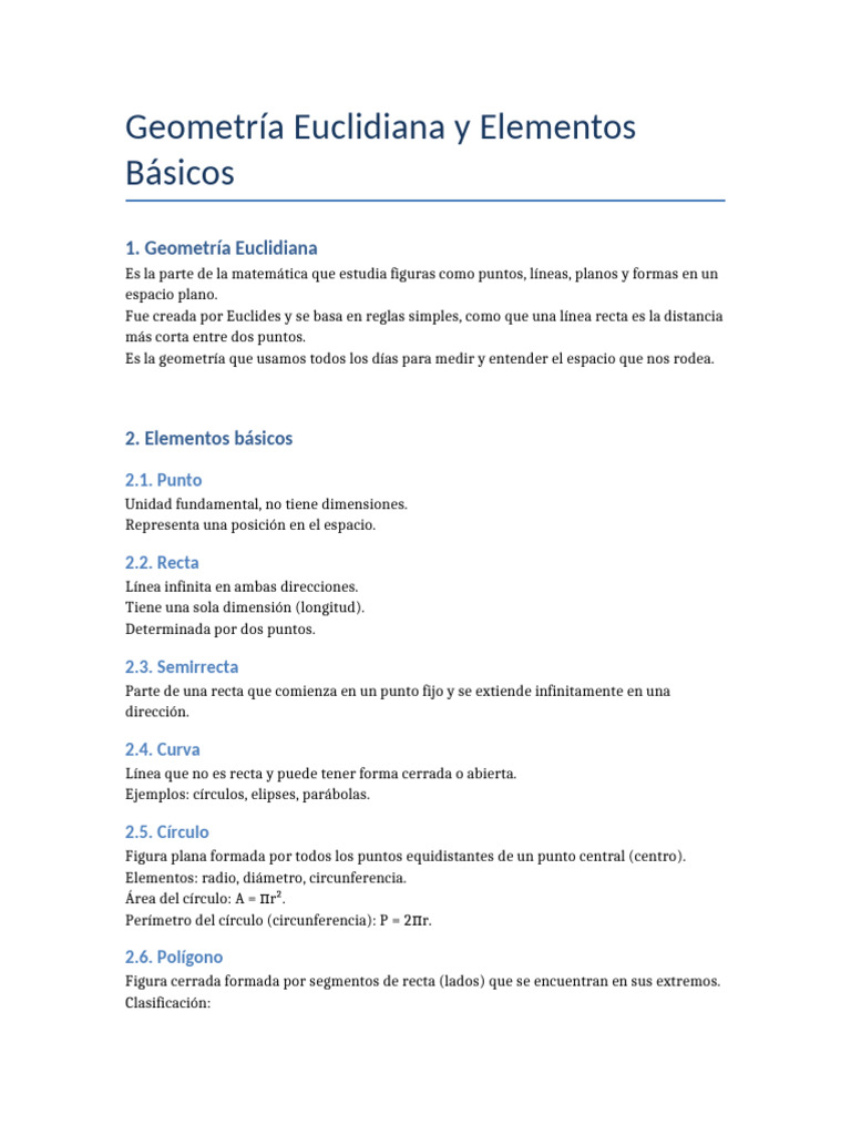 Fundamentos de Geometría Euclidiana | PDF | Triángulo | Ángulo
