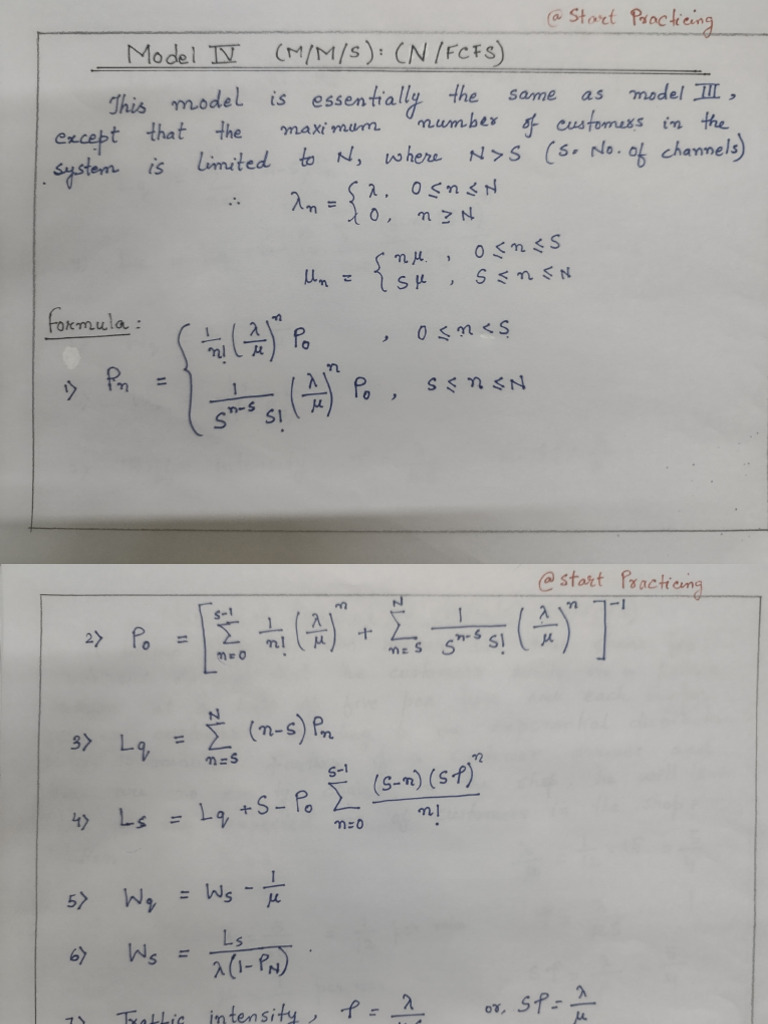 Model 4 Queueing Theory | PDF | Computer Science | Applied Mathematics