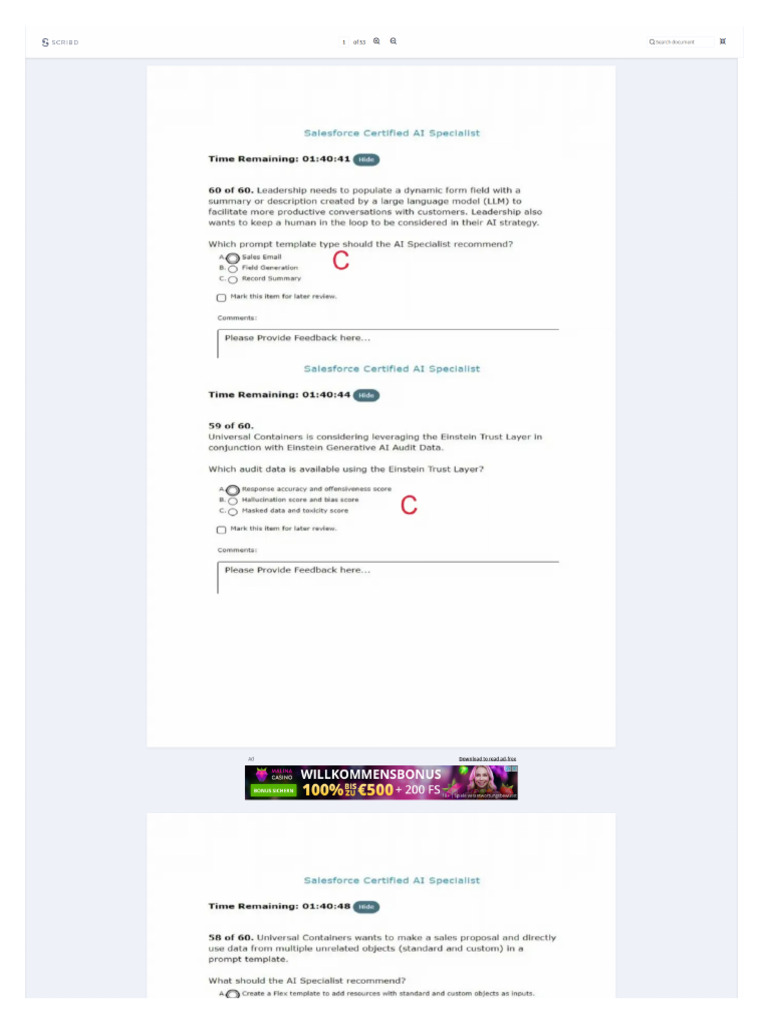 Screencapture Scribd Document 805593816 Final AI Specialist Set 1-2-2025!02!13 14 38 13 | PDF