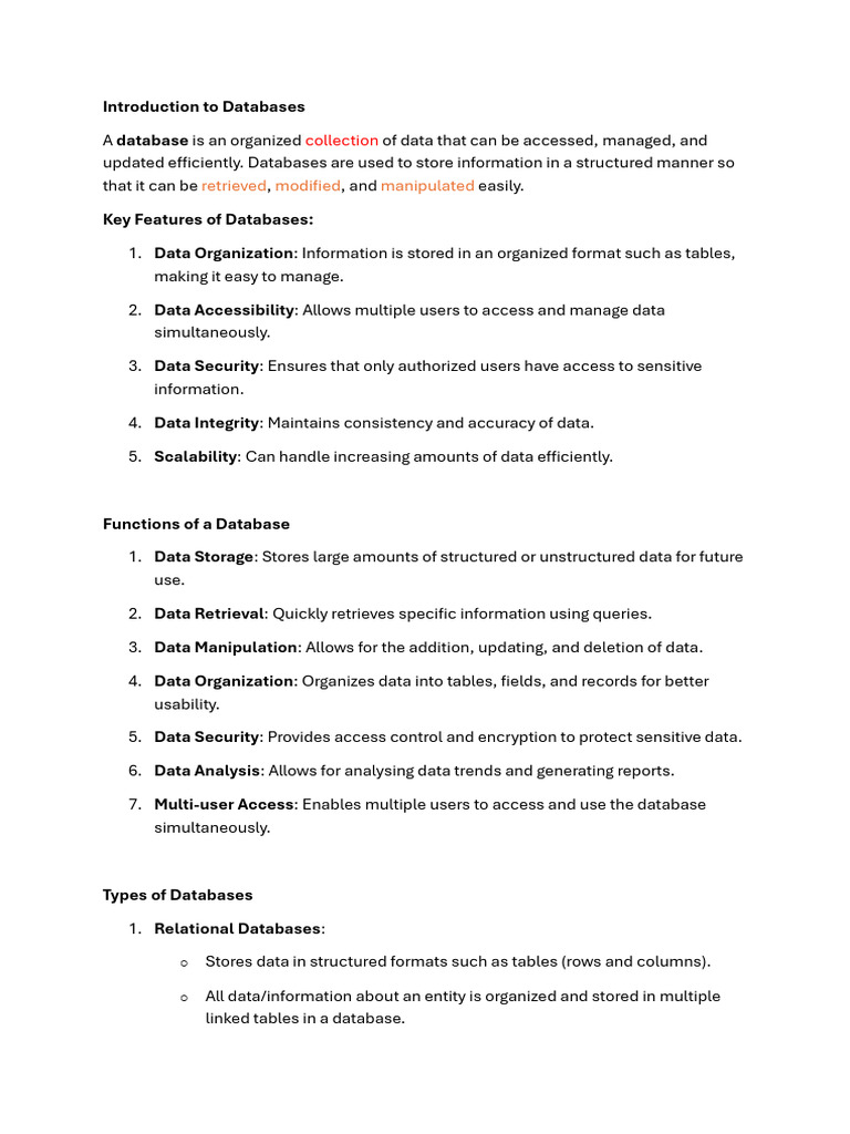 Understanding Database Fundamentals | PDF | Databases | Microsoft Sql Server