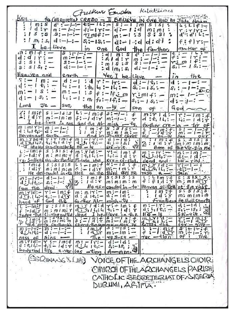 Credo - I Believe | PDF