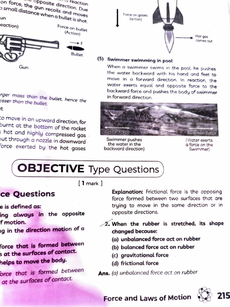 IX Ch-9 Worksheet | PDF | Force | Newton's Laws Of Motion
