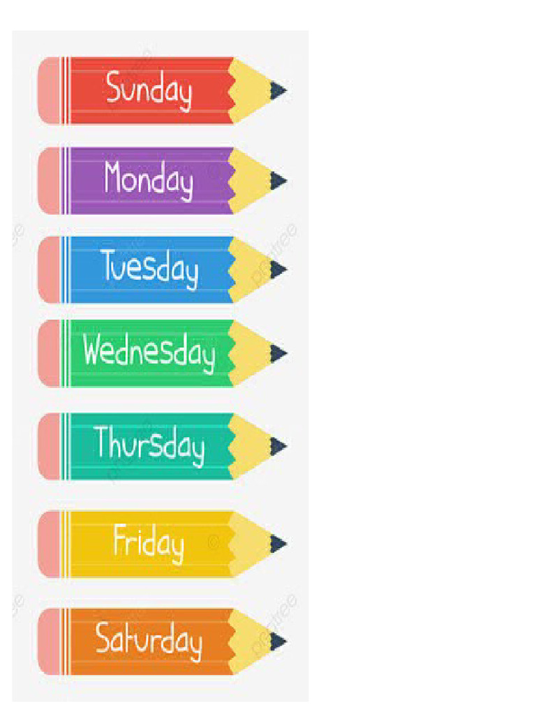 Days of The Week | PDF