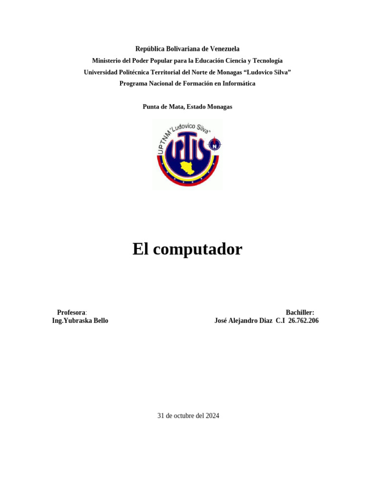 Historia de la Computadora | PDF | Hardware de la computadora ...