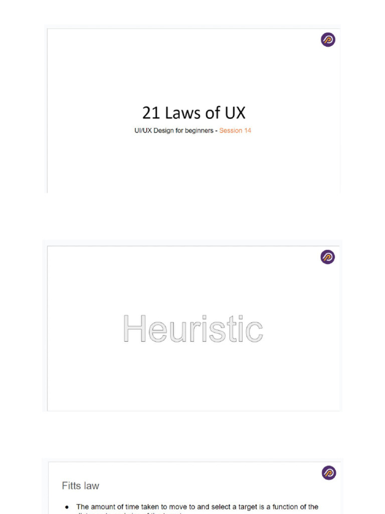 UX Design Laws and Principles | PDF