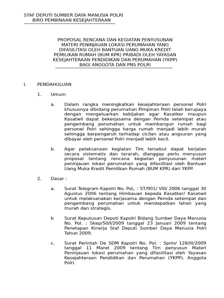 Rencana Peninjauan Lokasi Perumahan | PDF