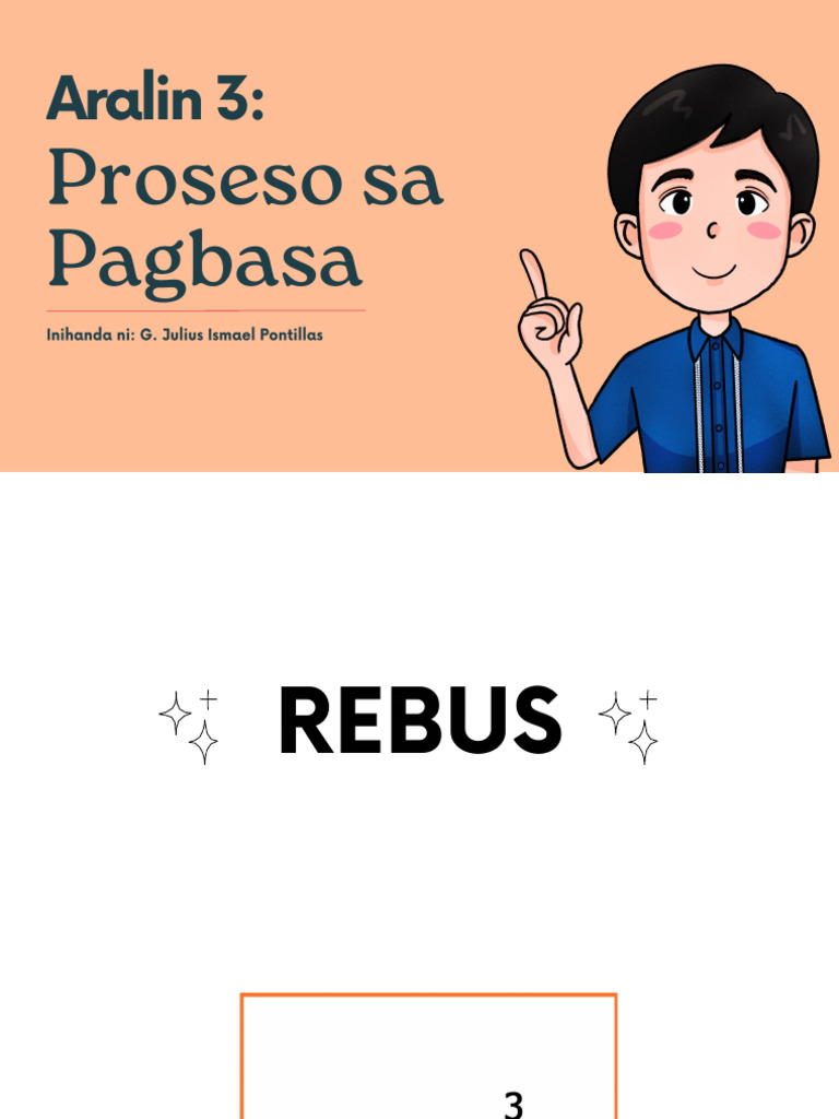 Pagbasa Aralin 3 Proseso Sa Pagbasa | PDF
