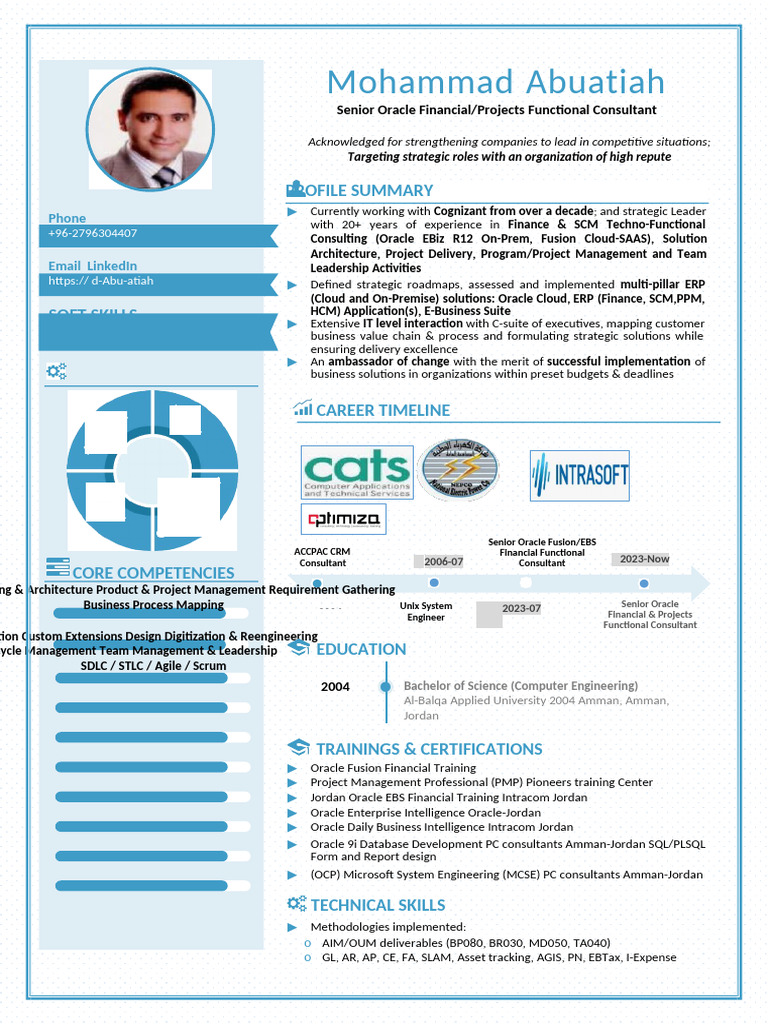 Senior ERP Solutions Consultant Financial & PPM | PDF | Oracle ...