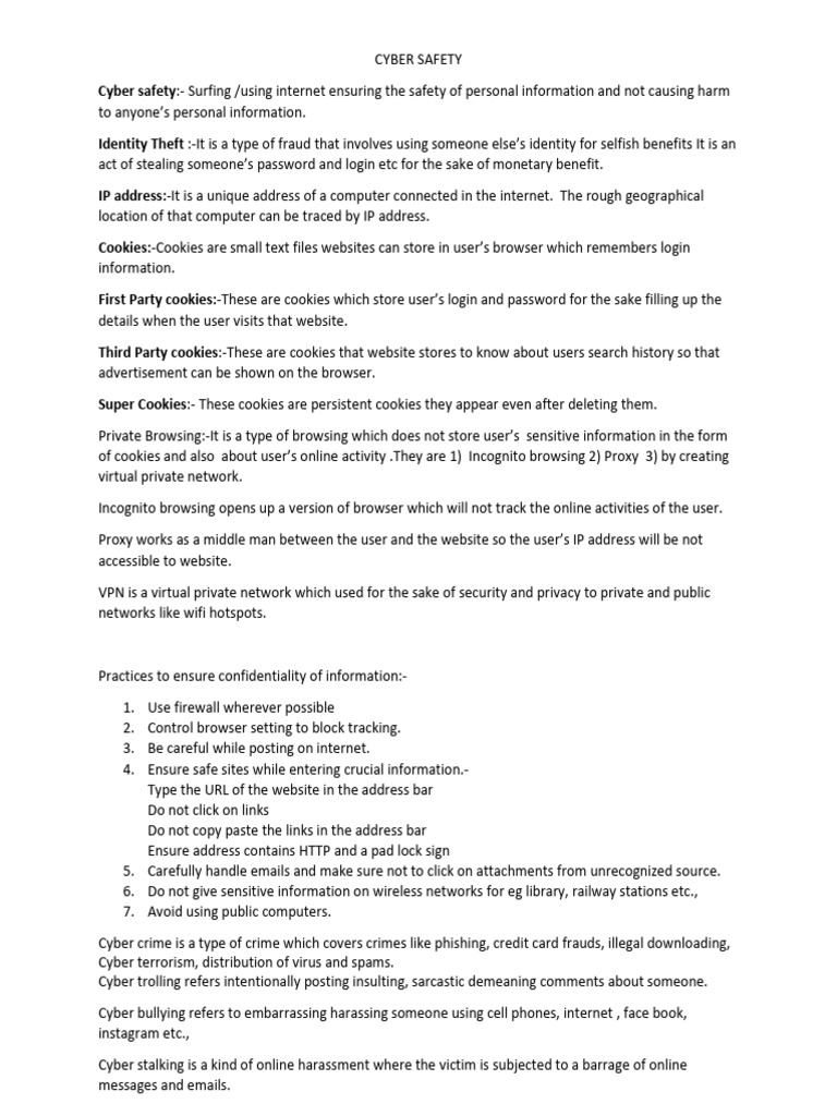 CYBER SAFETY | PDF | Http Cookie | Malware