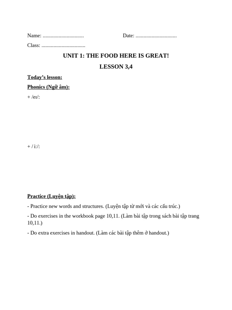 L P 4 - 13-1 - Unit 1 Lesson 3,4 | PDF