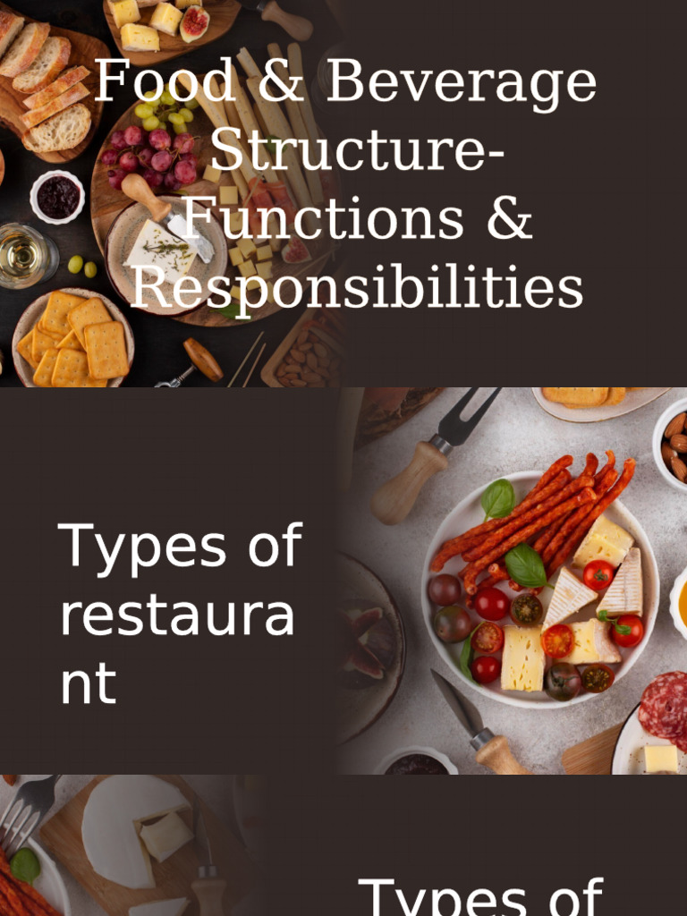 Group 1 - Food and Beverage Department - FLO | PDF