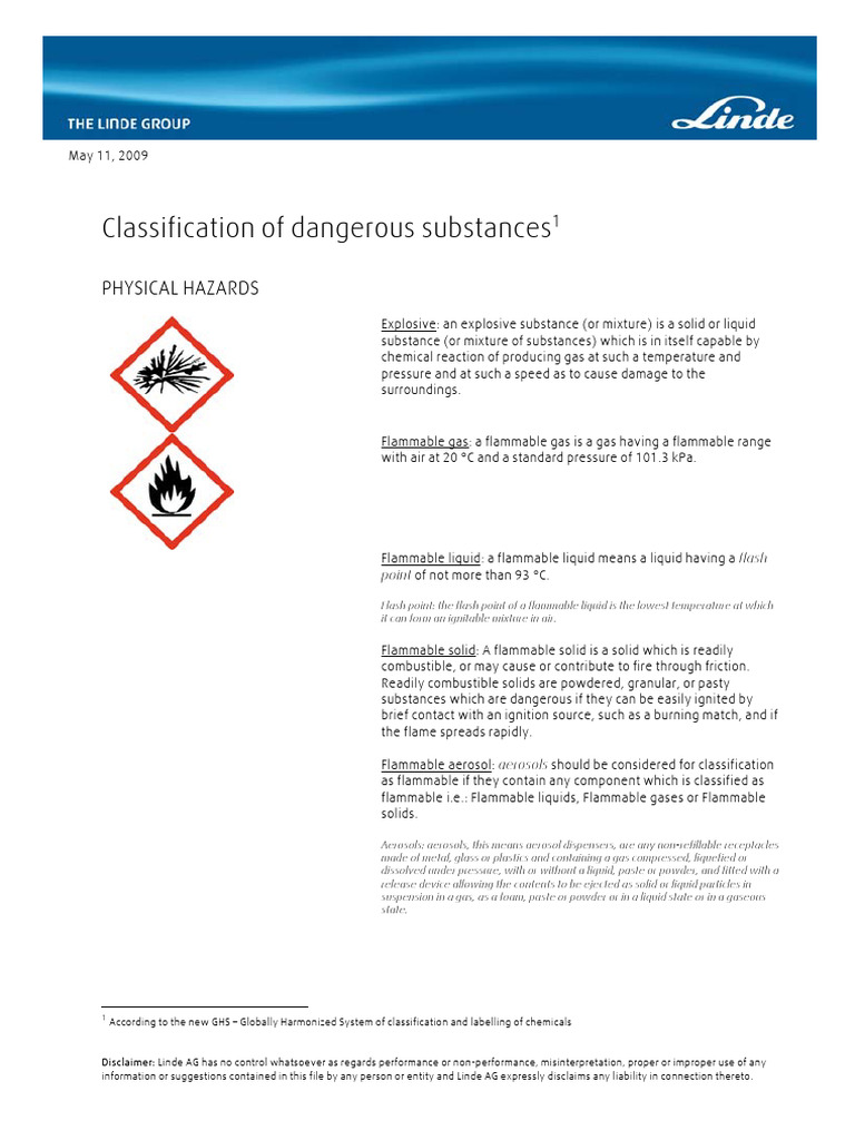 Classification of Dangerous Substances 0917 81751 | PDF | Mutagen | Gases