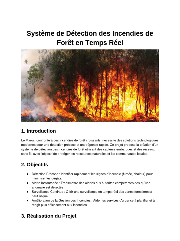 Détection Incendies Forêt en Temps Réel | PDF | Analyse de régression ...