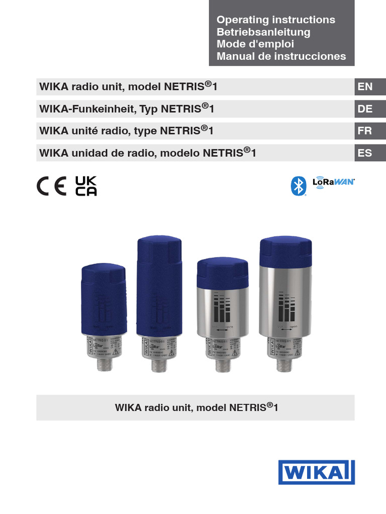 WIKA NETRIS®1 Operating Instructions | PDF | Electrostatic Discharge ...