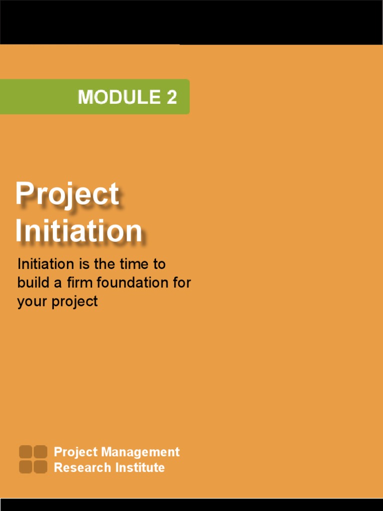 2 - Project Initiation | PDF | Project Management | Project Manager