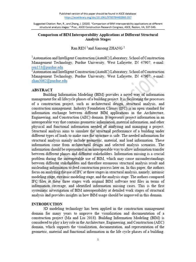 Comparison of BIM Interoperability Applications | PDF | Building ...