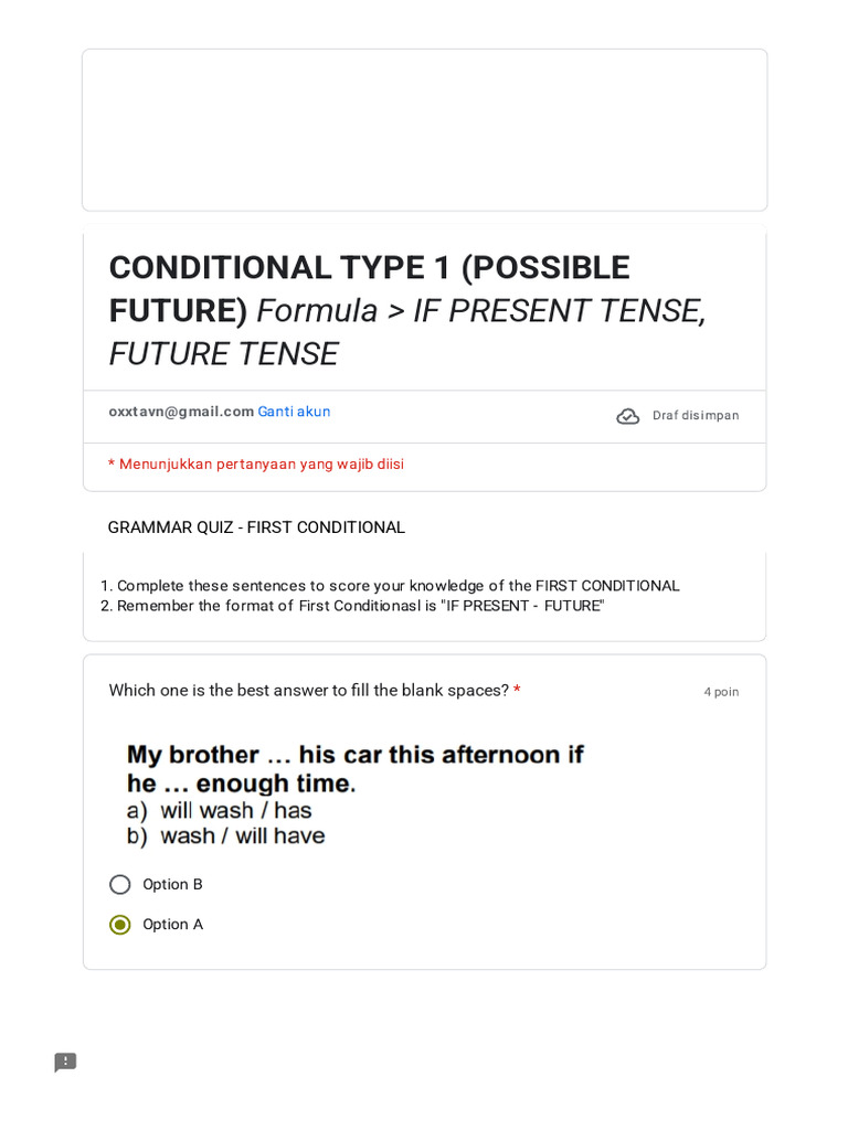 Okta Conditional Type 1 (Possible Future) Formula - If Present Tense, Future Tense | PDF ...