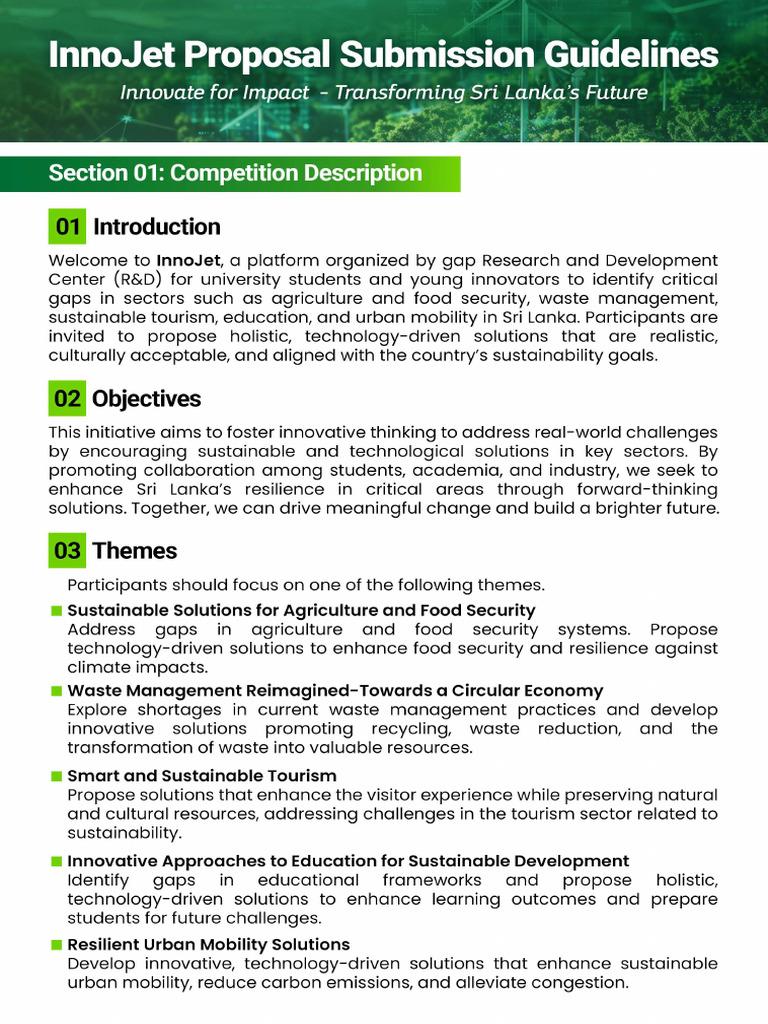 InnoJet Proposal Submission Guidelines | PDF