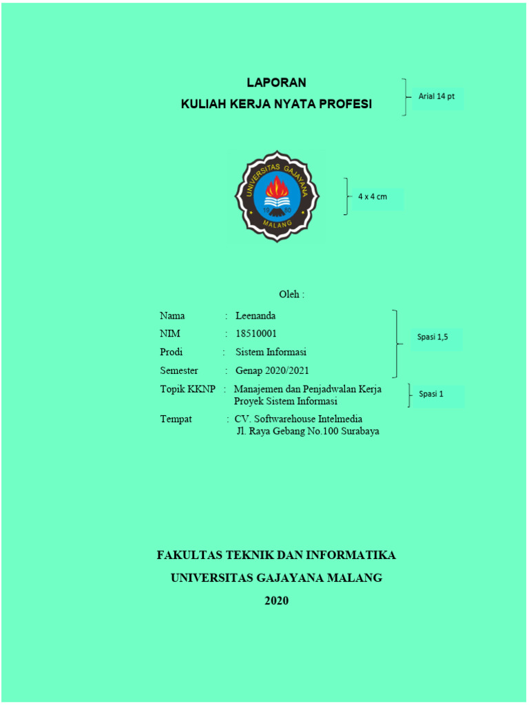 Format Penulisan KKN-P | PDF