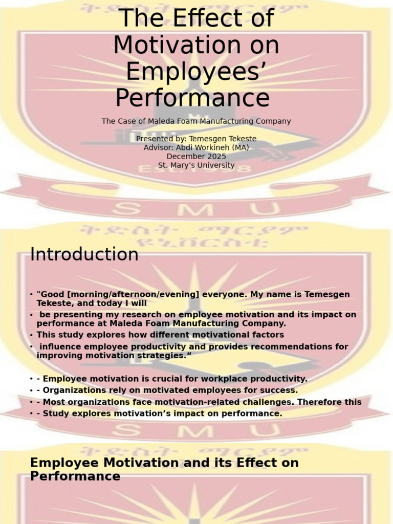 The Effect of Motivation On Employees' Performance New | PDF ...