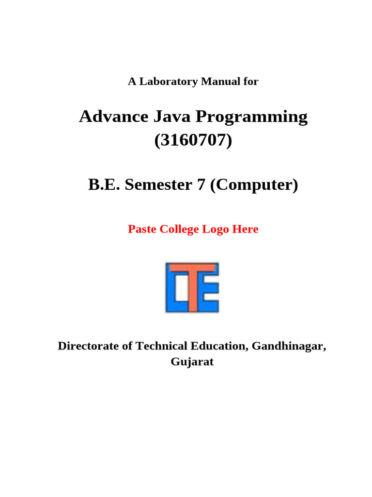 AJP - LabManual - 6th SEM | PDF | Spring Framework | Port (Computer Networking)