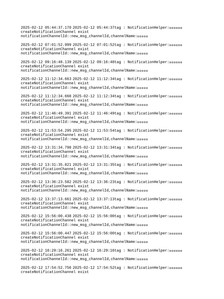2025 02 12 Local Log | PDF