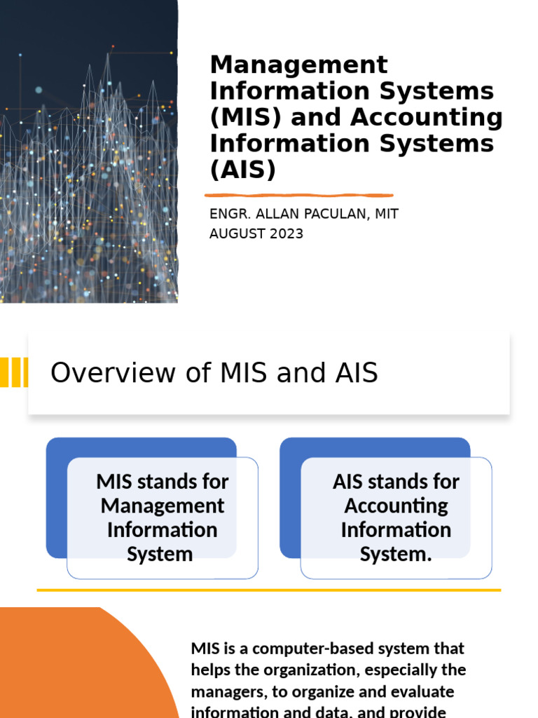 MIS vs AIS: Key Differences Explained | PDF | Data | Information