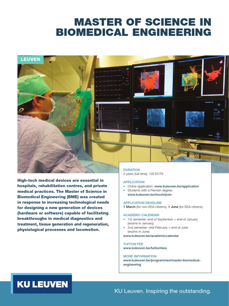 Master of Science in Biomedical Engineering KU Leuven | PDF ...