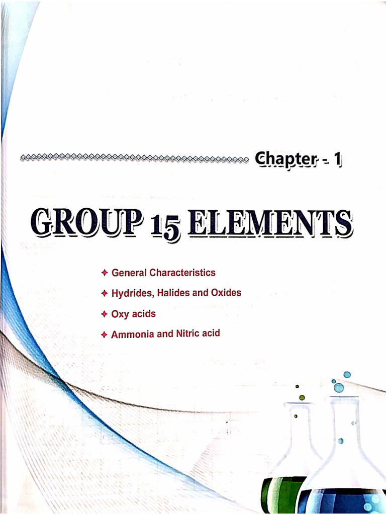 Chemistry - Group - 15 | PDF