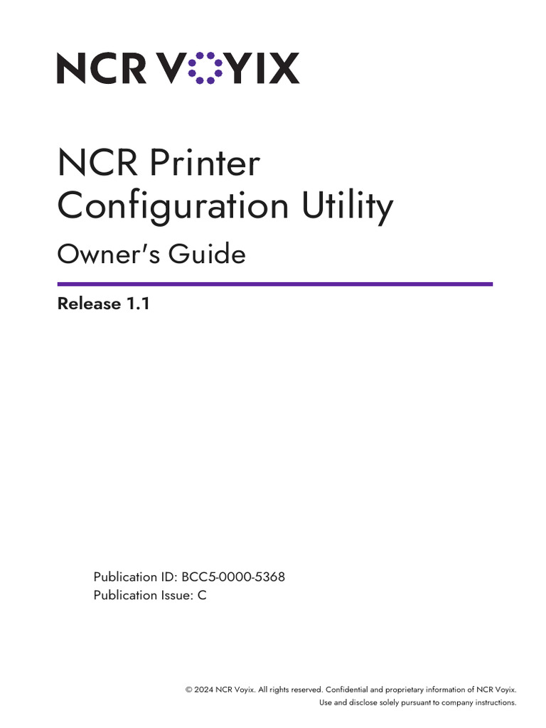 NCR Printer Configuration Utility | PDF | Computer File | Printer ...