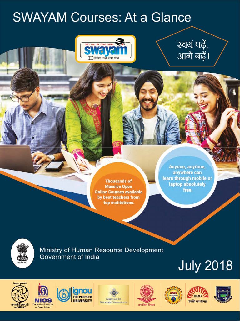 SWAYAM BOOKLET 6 Diploma and Certificate Courses July 2018 | PDF