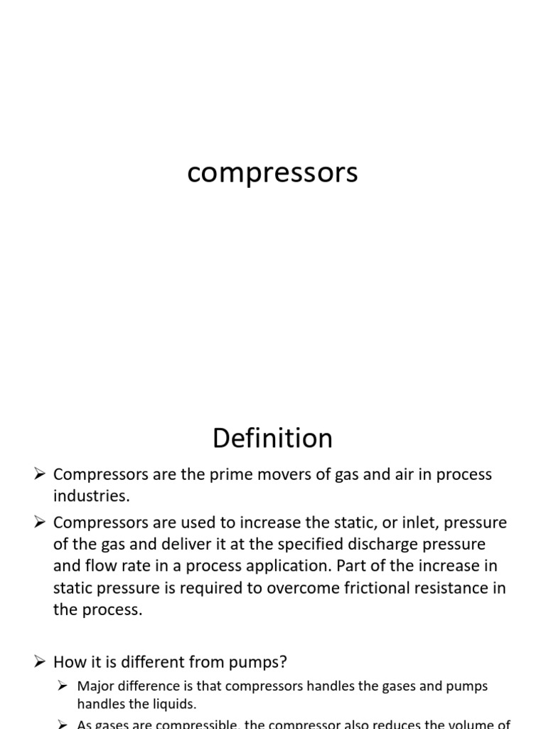 Chapter 3 Compressors | PDF | Turbine | Pump