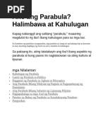 Pabula at Parabula | PDF