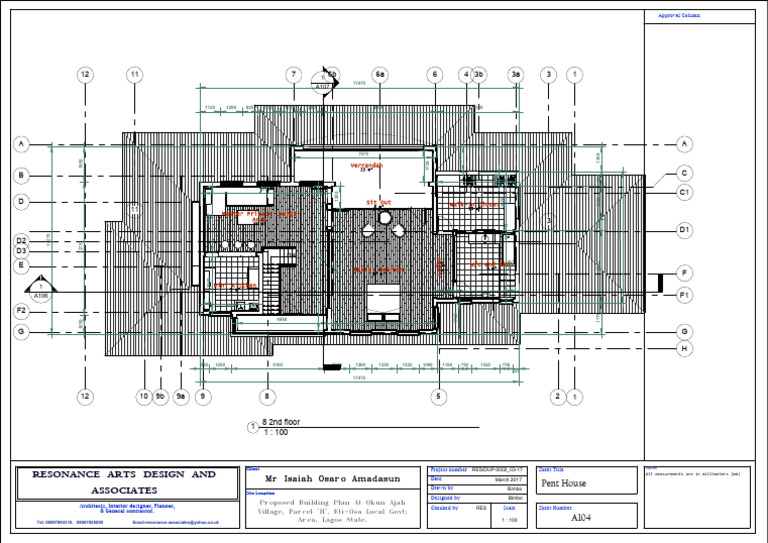 Ama 40 x90 - Sheet - A104 - Pent House | PDF