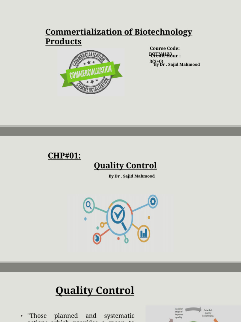 Commercialization of Biotechnology Products | PDF | Antimicrobial ...
