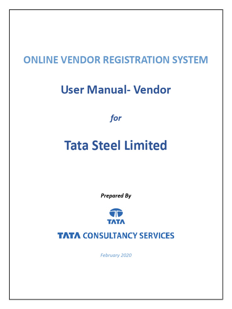 OVRS - Vendor - User - Manual - V3 - Feb2020 - Final 1 | PDF | Login ...