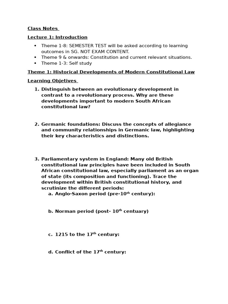 PBL 210 Class Notes | PDF | Constitution | State (Polity)