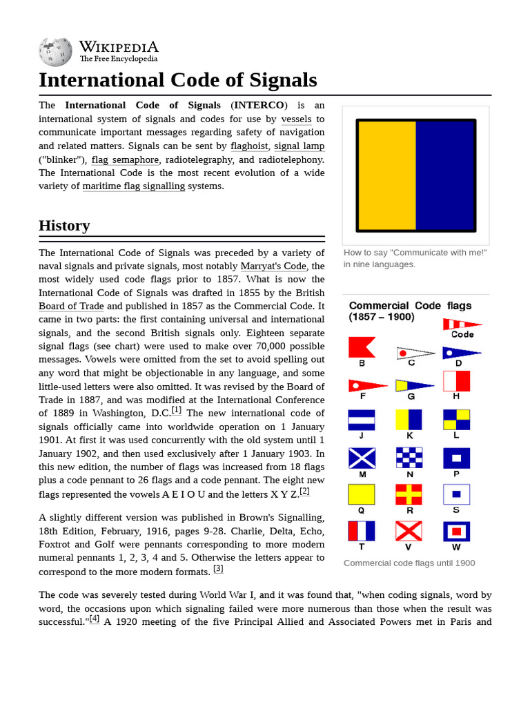 International_Code_of_Signals | PDF | Telecommunications
